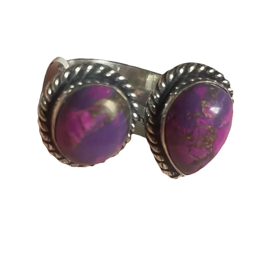 Silver Jeans | Jewelry | Size 7 Silver Tone Purple Dahlia Ring ...